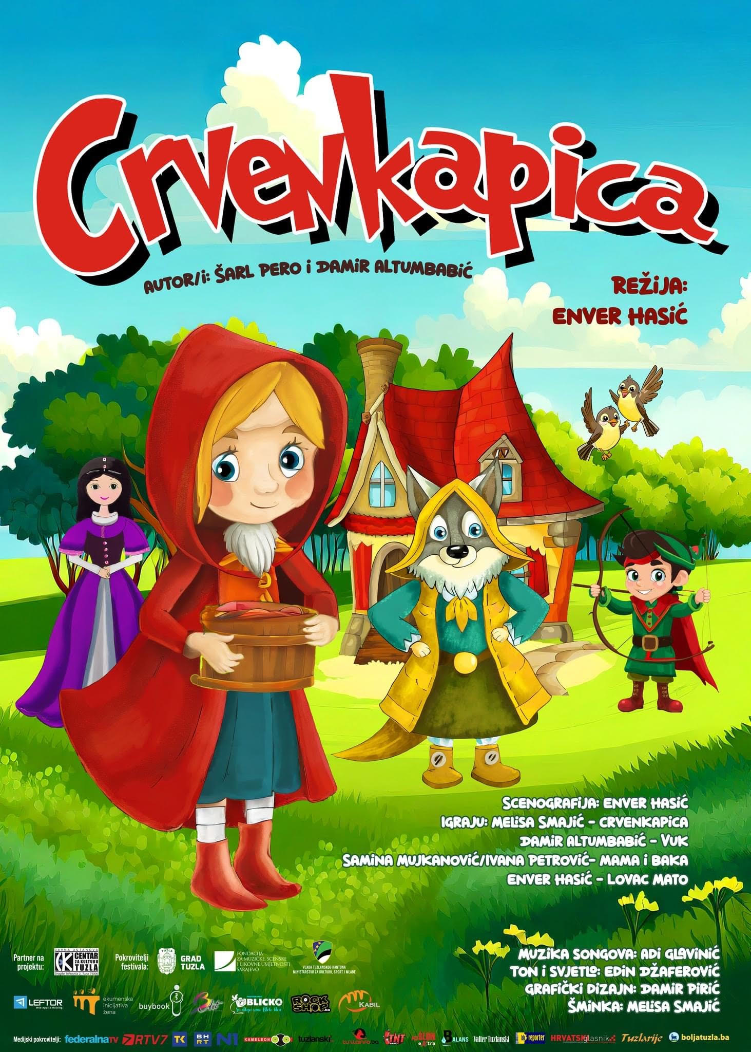 Teatar kabare Tuzla: Crvenkapica besplatno igra za djecu na dvije lokacije - balans.co.ba